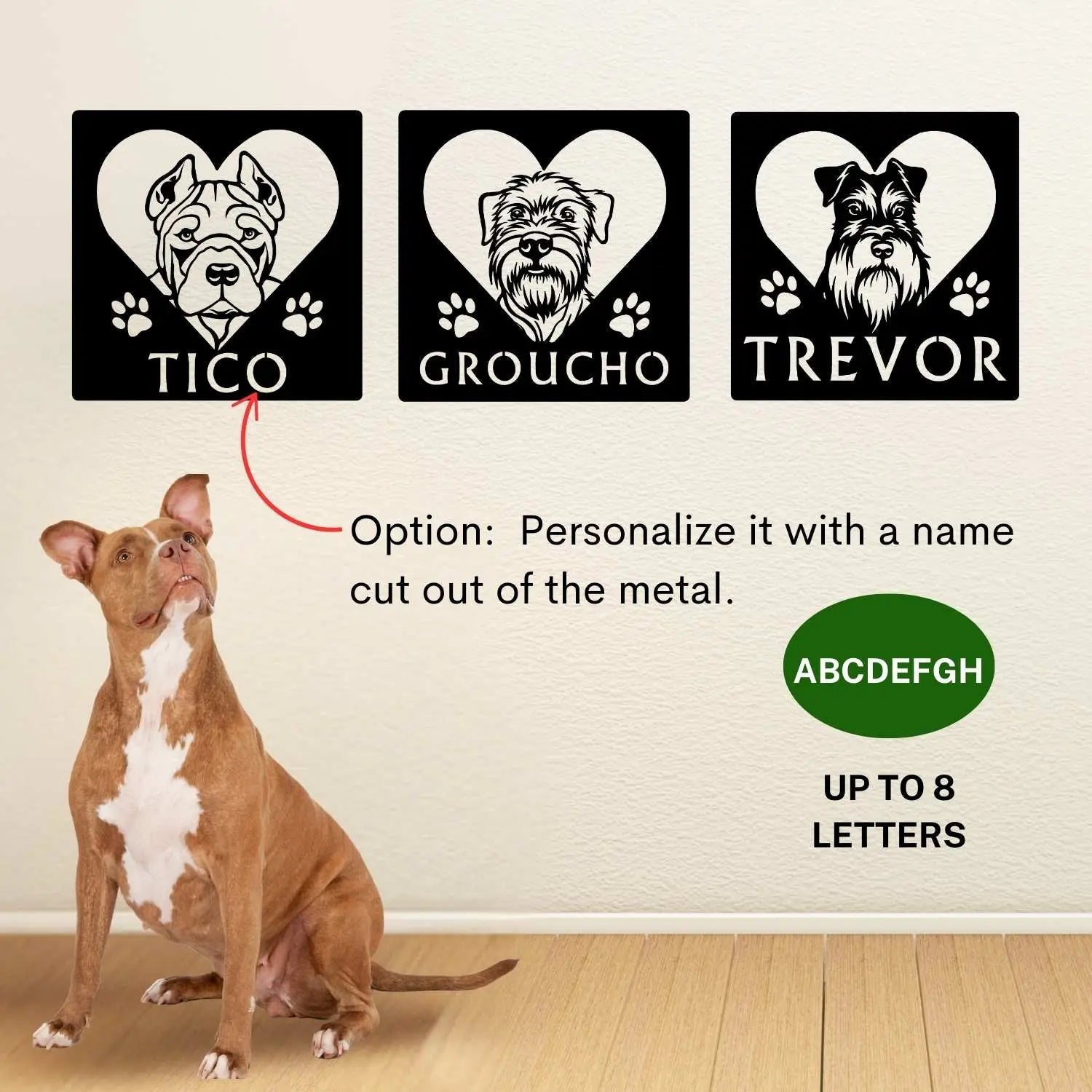 Personalized Dog Signs ️ for Wall or Yard | Made in the USA | The Metal ...