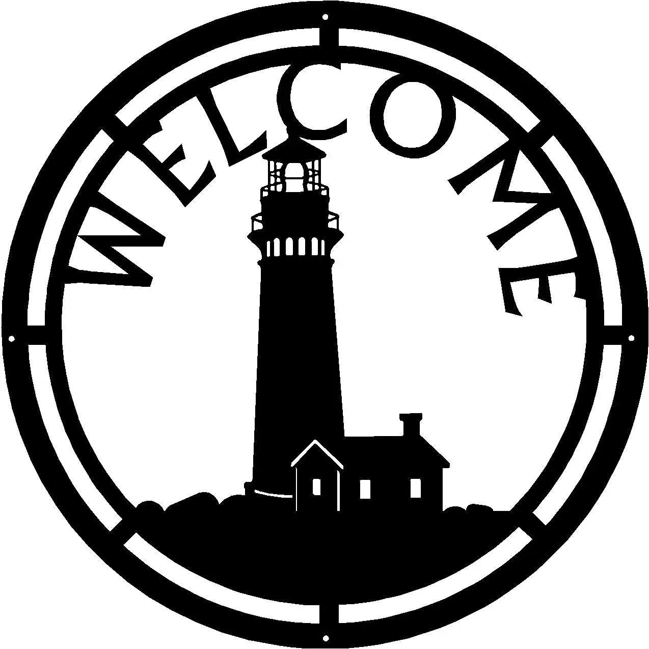 Round Metal Welcome Signs | Durable Outdoor Home Decor | The Metal Peddler