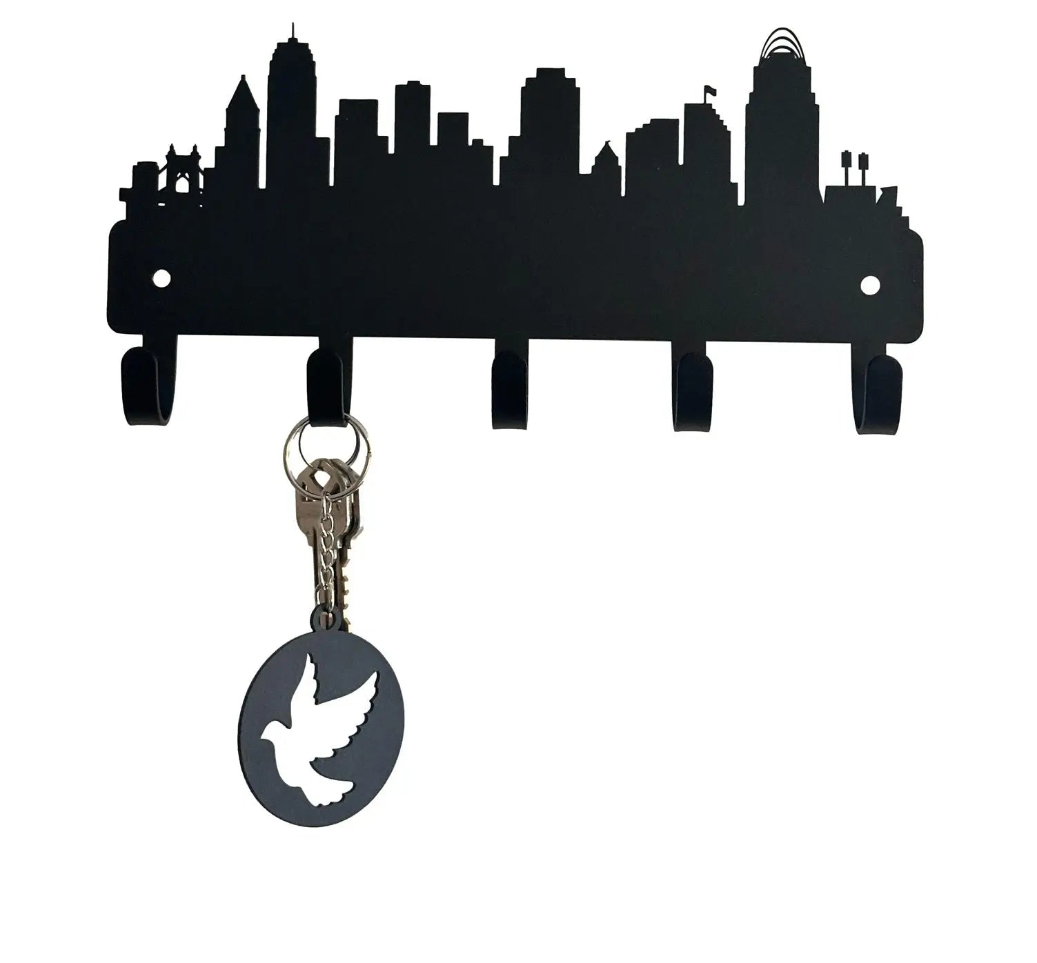 Cincinnati City Skyline Key Holder | The Metal Peddler
