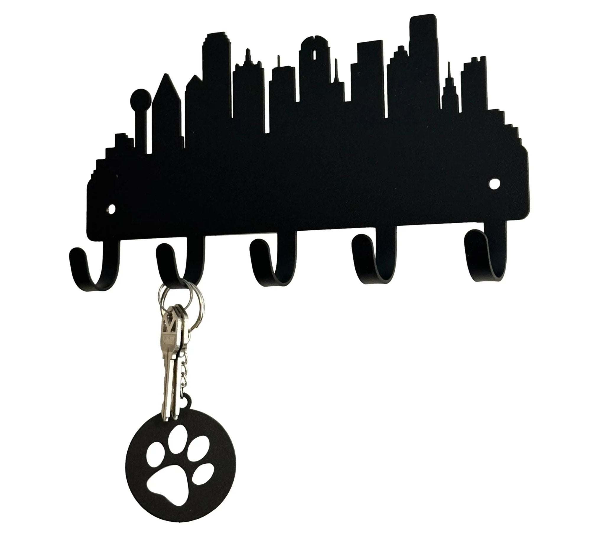 Dallas City Skyline Key Holder | The Metal Peddler