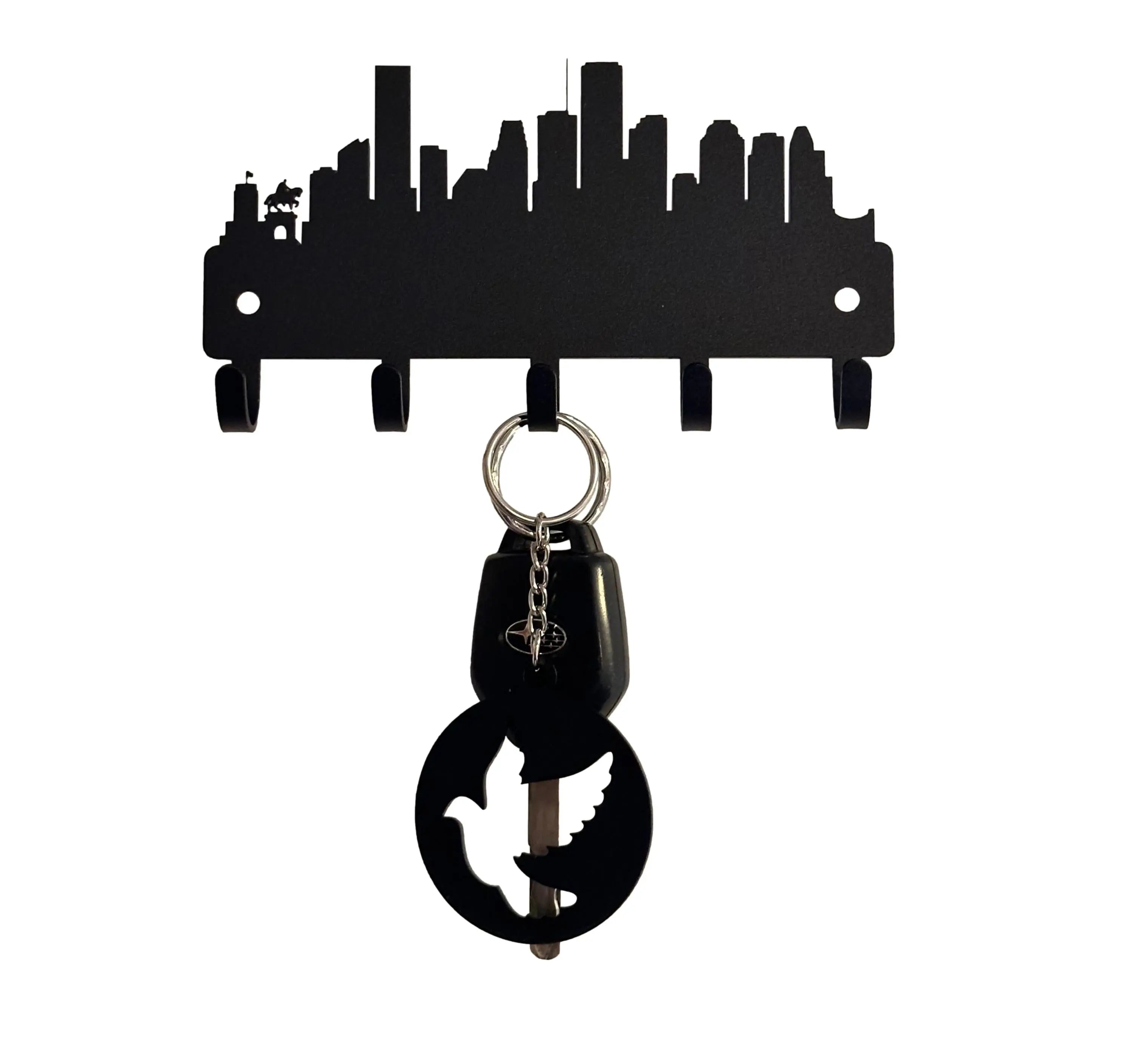 Houston City Skyline Key Holder | The Metal Peddler