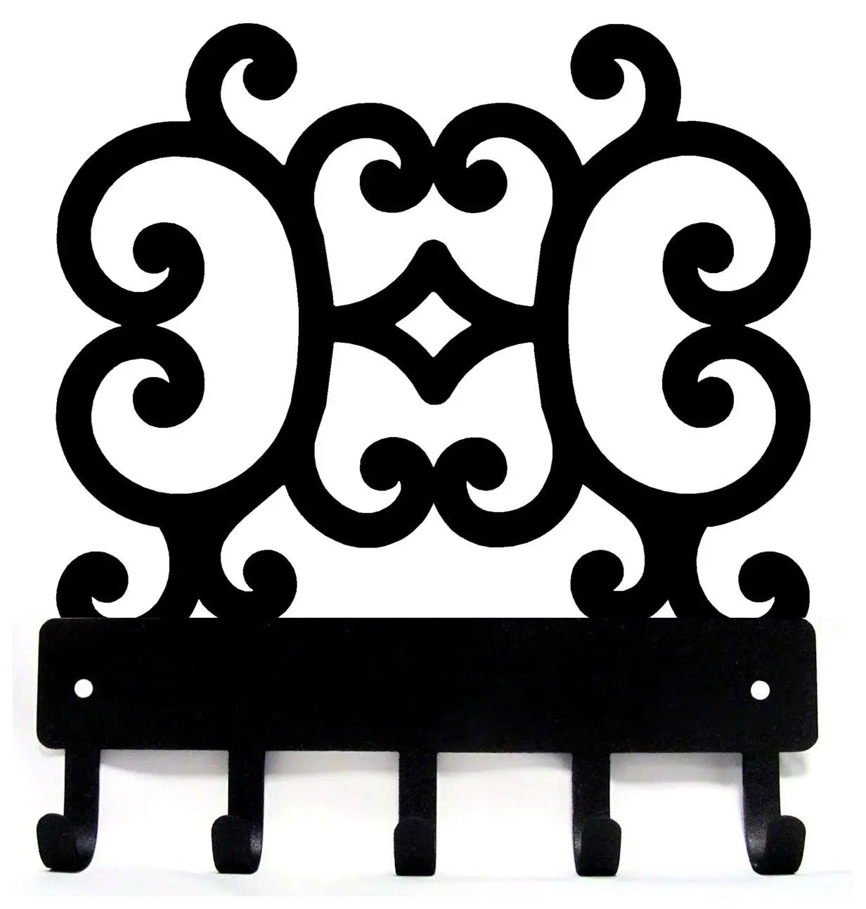 Decorative Scroll S02 Key Holder - Made in the USA | The Metal Peddler