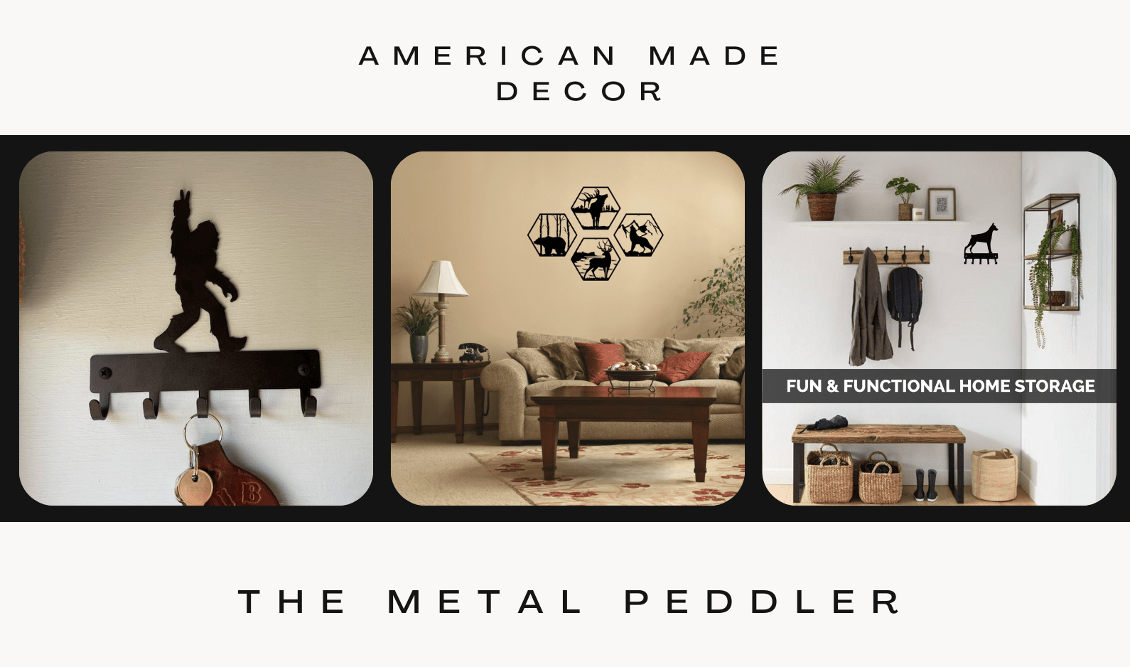 The Metal Peddler - American Made Metal Signs, Key Holders, Home Décor