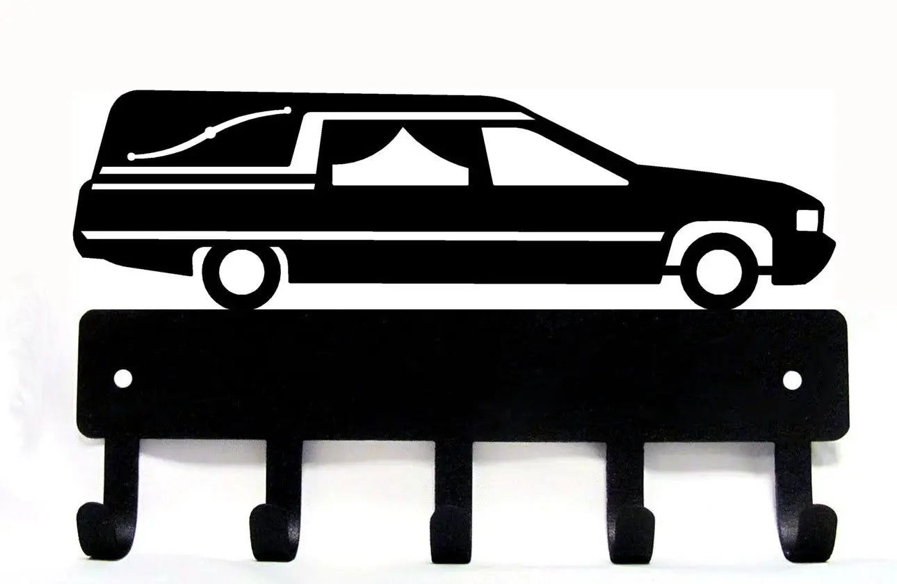 Hearse Funeral Vehicle Key Hanger | Made in the USA | The Metal Peddler
