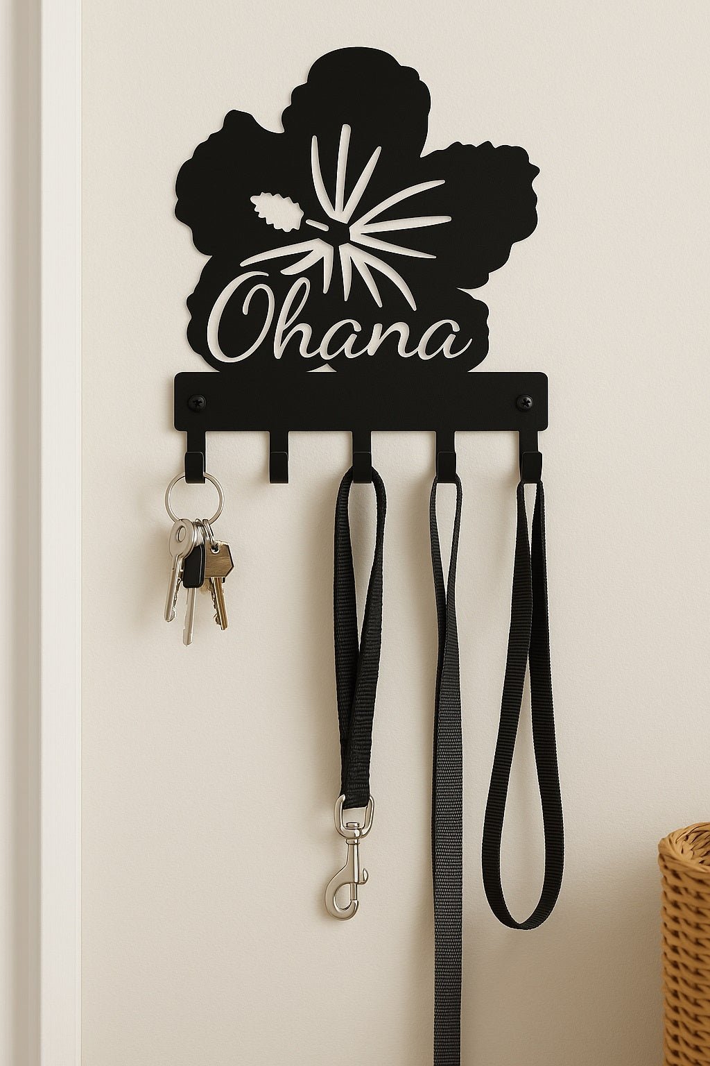 Ohana Hibiscus Key Holder | The Metal Peddler | American Made
