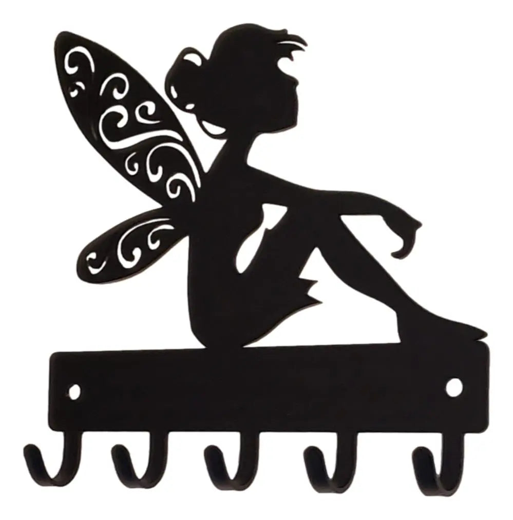 Fairy Key Rack with 5 hooks - For keys or necklaces | The Metal Peddler