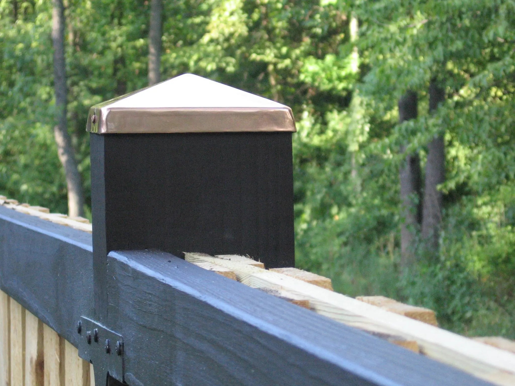 Fence Post Caps Copper & Stainless Steel Fence & Deck Post Protection ...