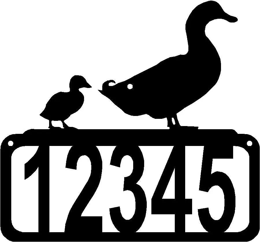 Duck & Duckling House Address Sign | The Metal Peddler