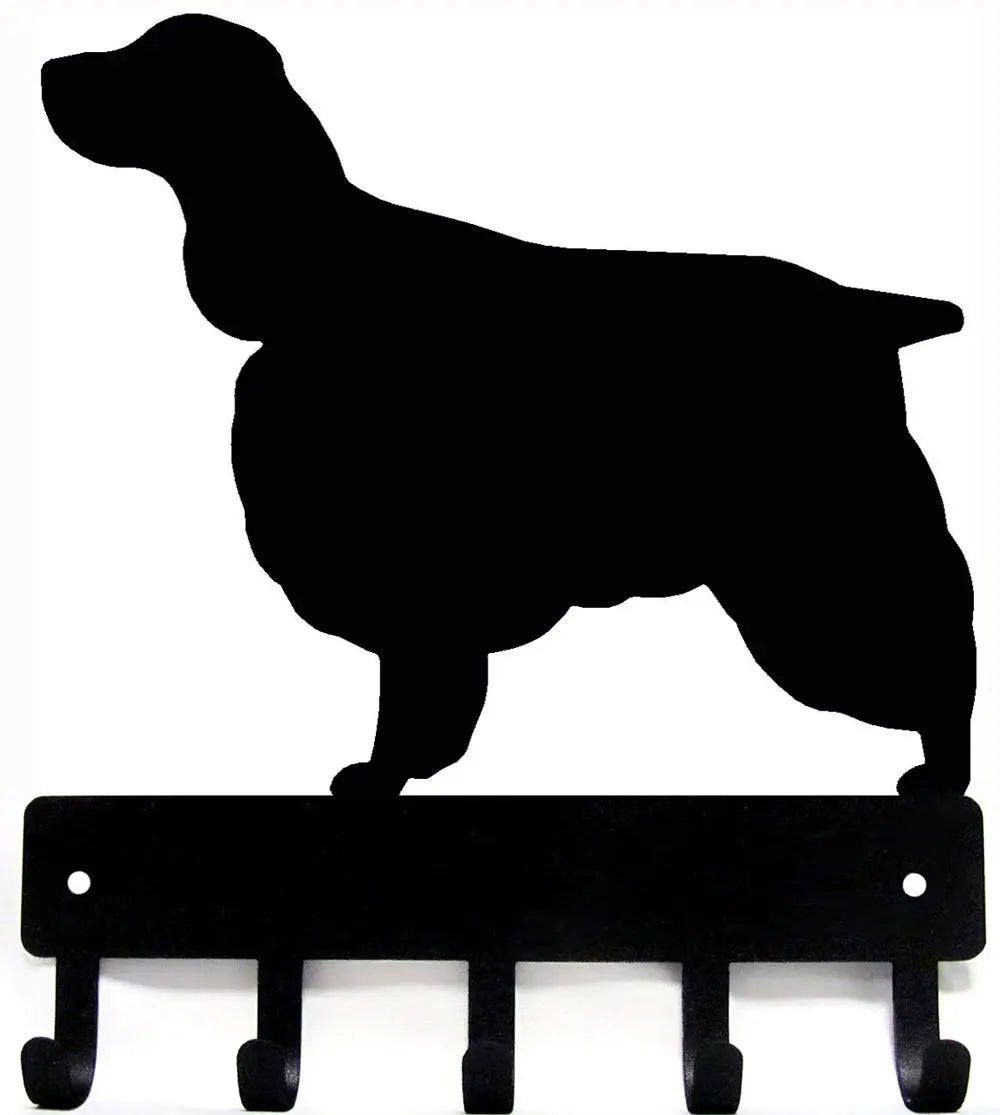 English Springer Spaniel Dog Key Rack & Leash Hanger | The Metal Peddler