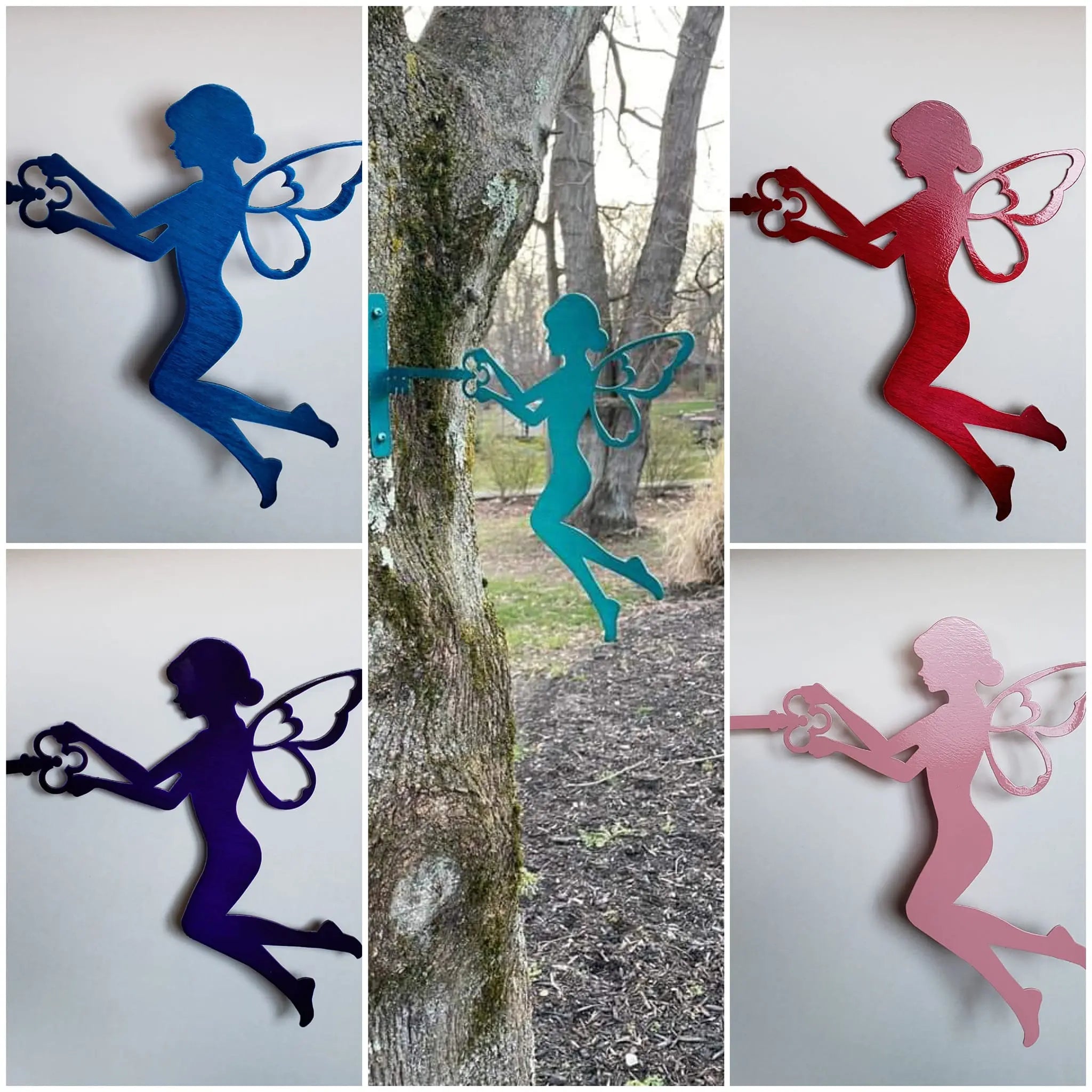 Garden Art Fairy for Tree or Wall Mounting | The Metal Peddler