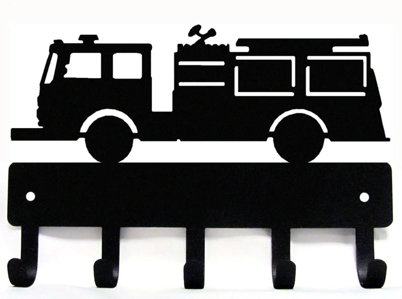 Fire Truck/ Fire Engine Key Rack with 5 or 10 Hooks | The Metal Peddler