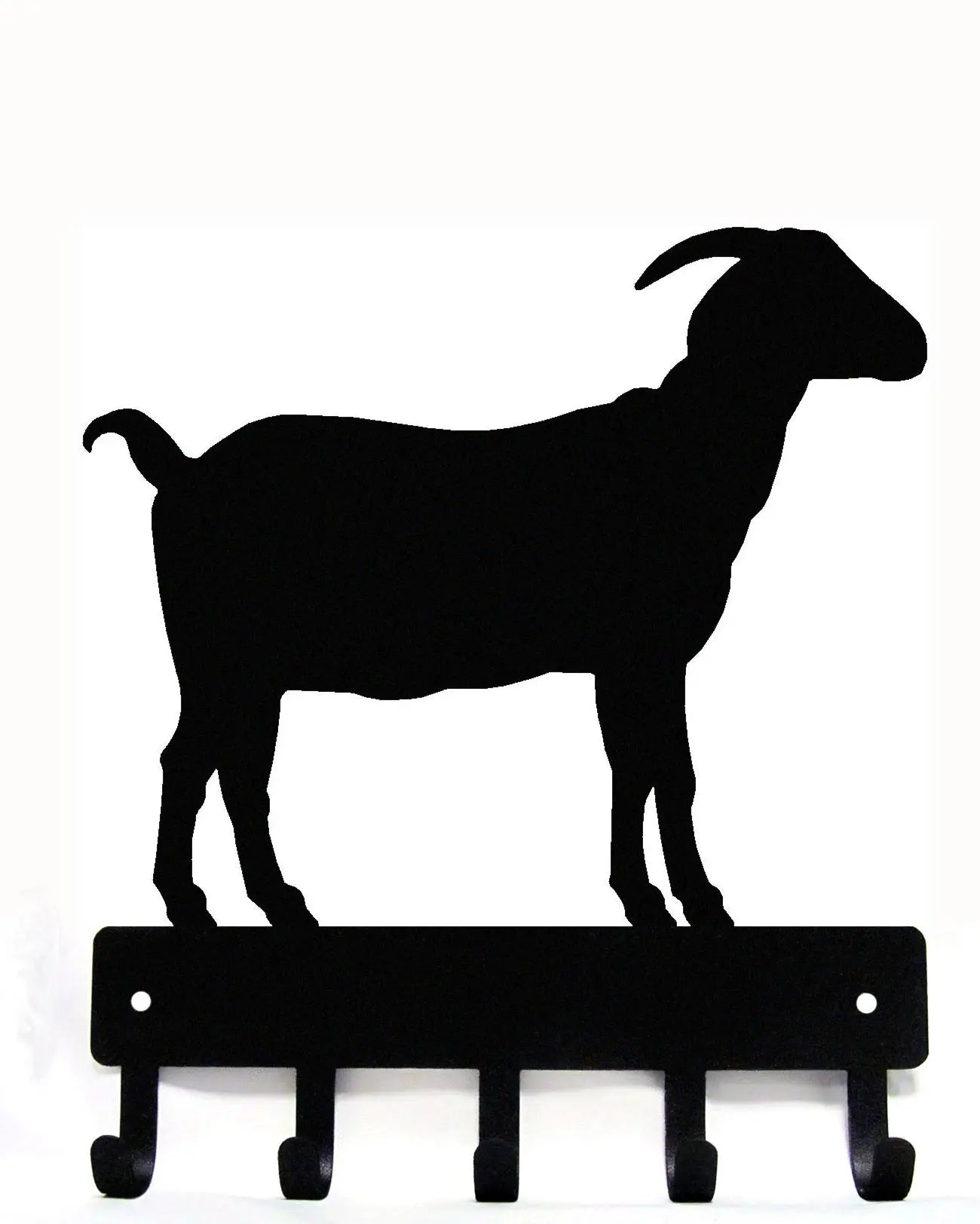 Horned Goat Key Holder - Rustic Farmhouse Decor | The Metal Peddler