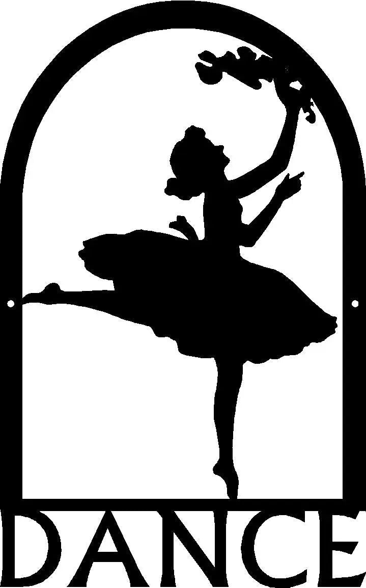 Dance Art Sign - Ballerina Wall Art with Name Plaque Option | The Metal ...