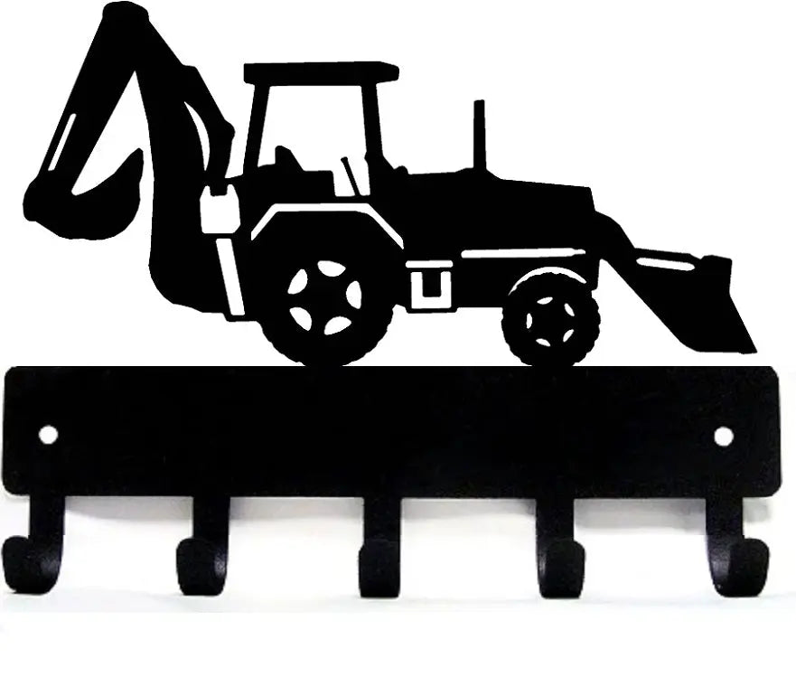 Backhoe Key Holder with 5 Hooks | The Metal Peddler