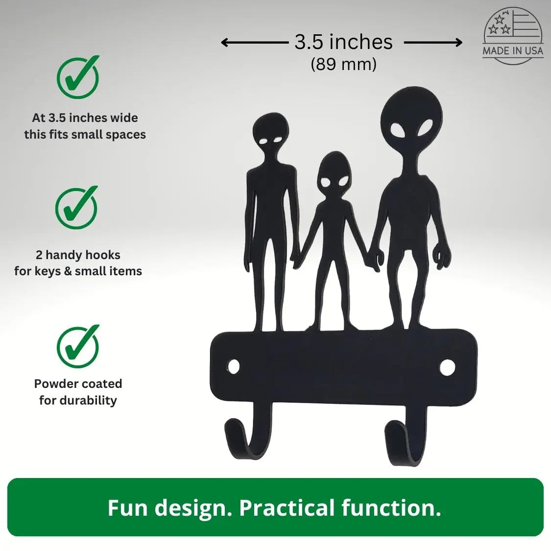 Alien Family Mini Key Rack | The Metal Peddler