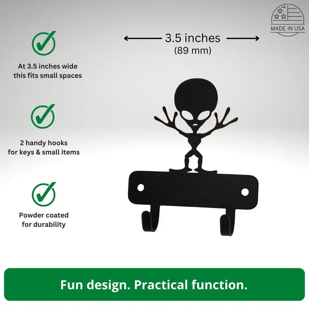 Alien Mini Key Rack for storing keys and small items | The Metal Peddler