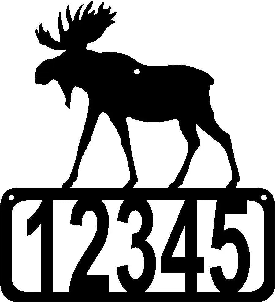 Moose House Address Sign | The Metal Peddler