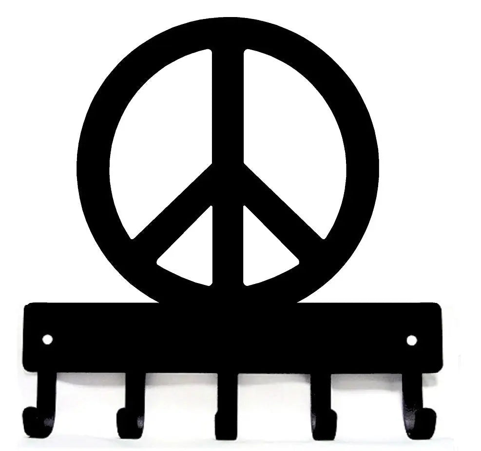PEACE sign key rack | The Metal Peddler
